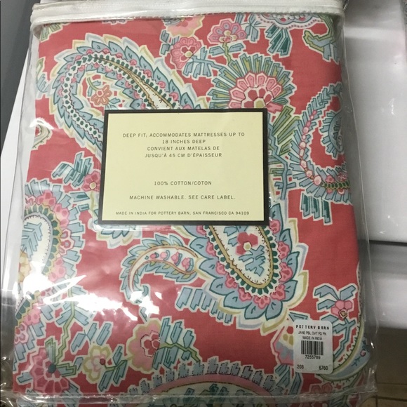 Pottery Barn | Bedding | Pottery Barn Paisley Duvet Set Lastchance ...